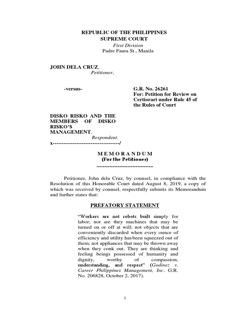 Final Uno Law Firm Memorandum | PDF | Damages | Employment