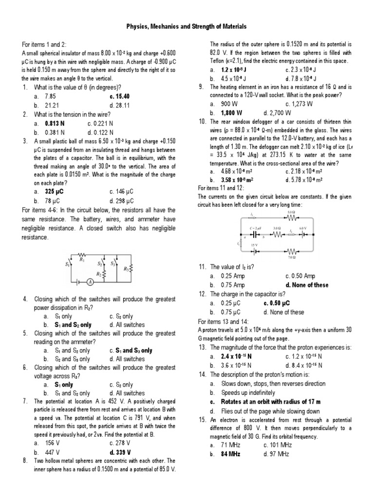 Physics ARC | PDF | Torque | Hertz