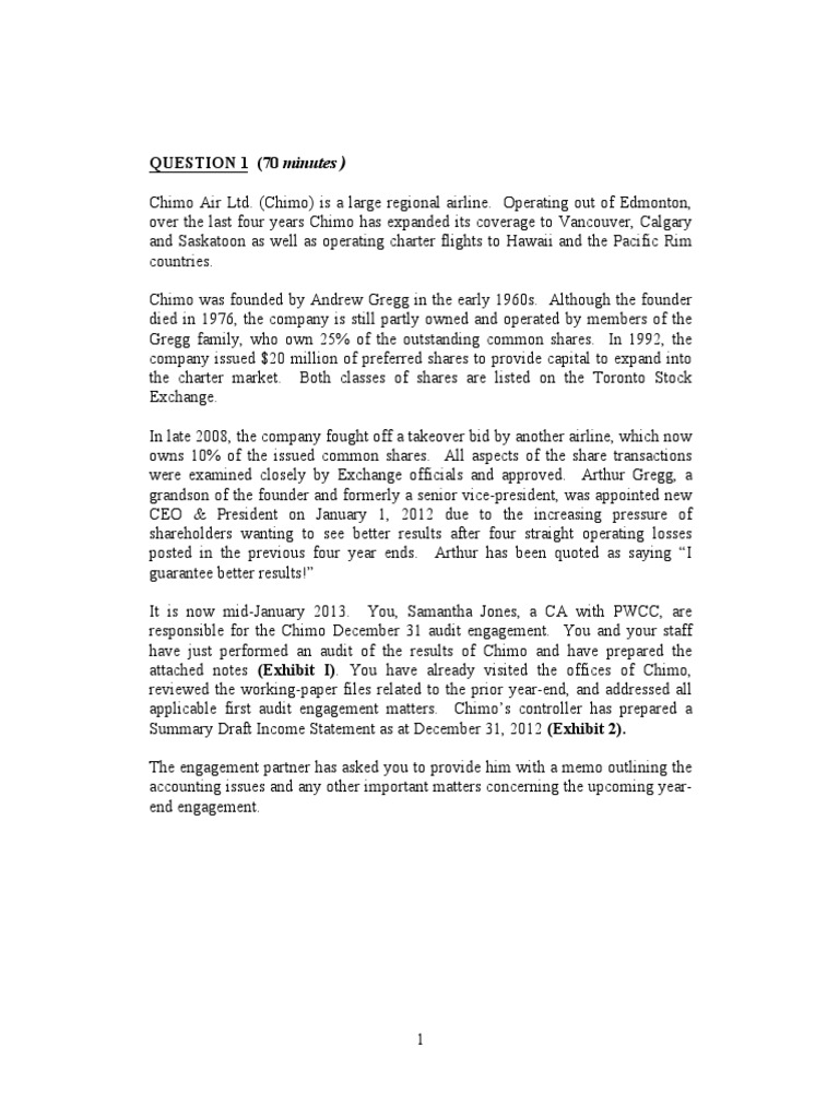 Chimo QuestionQUIZ 1 | PDF | Book Value | Airplane