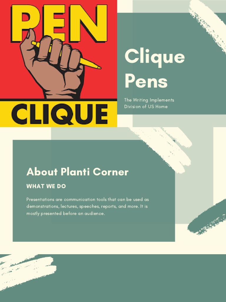 Clique Pens: The Writing Implements Division of US Home | PDF