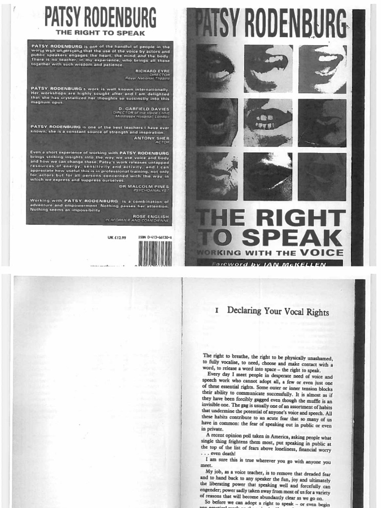 Patsy Rodenburg - The Right To Speak | PDF