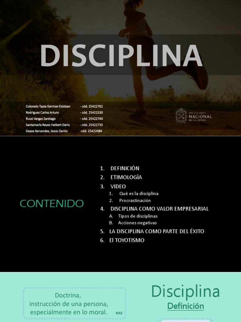 Definición y Etimología de Disciplina | PDF | Disciplinas