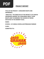 Consumer Rights Project Class 10 | PDF | Consumer Protection | Justice