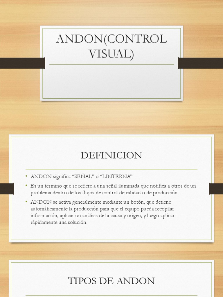 Andon (Control Visual) | PDF