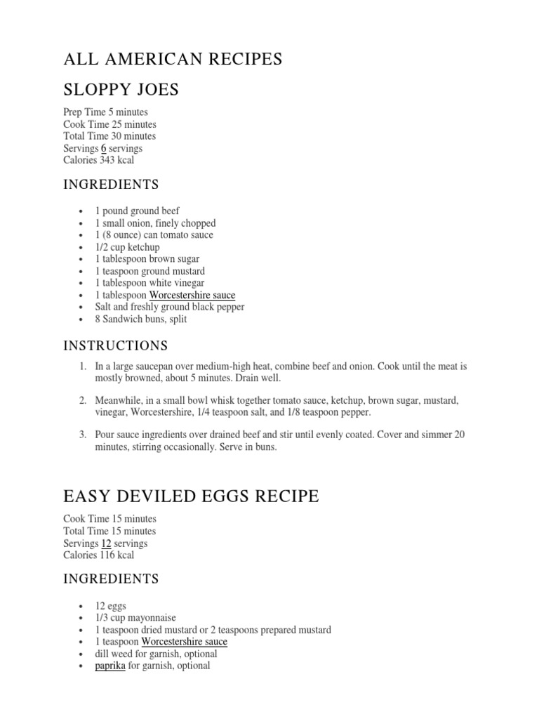 Classic American Comfort Food Recipes | PDF | Teaspoon | Biscuit
