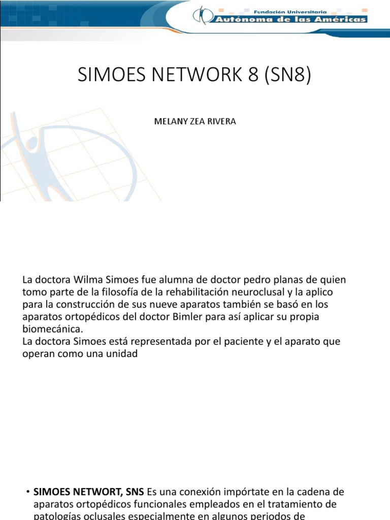 Aparato SN8 en Ortopedia Funcional | PDF | Anatomia dental | Boca