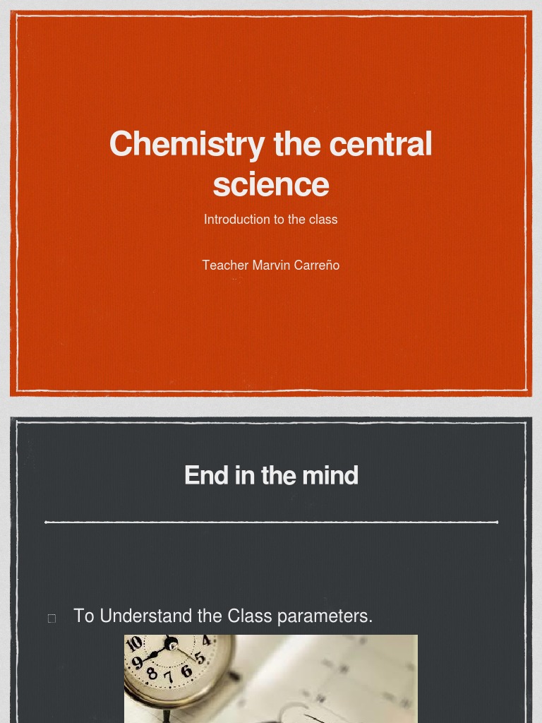 Chemistry The Central Science: Introduction To The Class | PDF | Matter ...