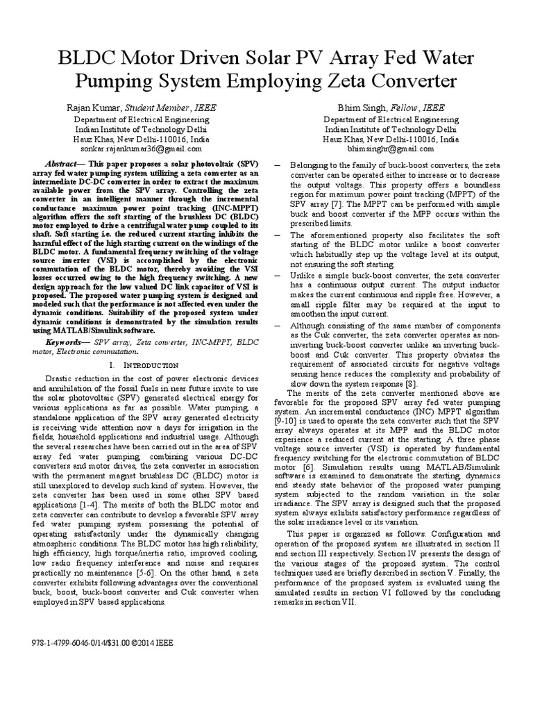 BLDC Project | PDF | Electric Motor | Electricity