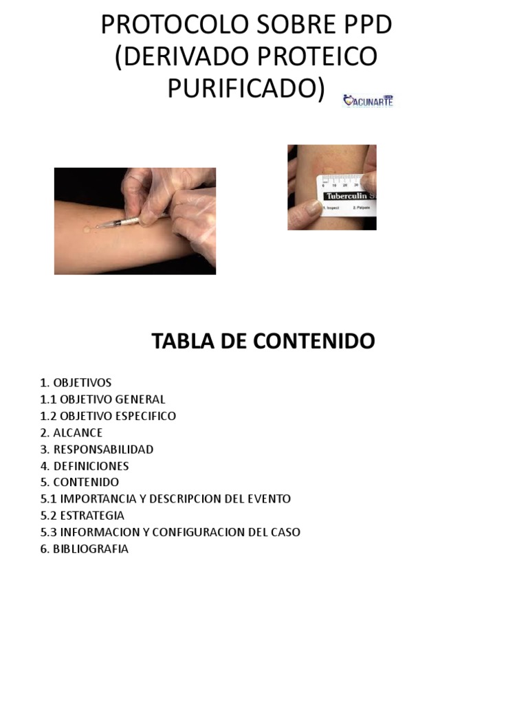 Protocolo Sobre PPD | PDF | Tuberculosis | Medicina