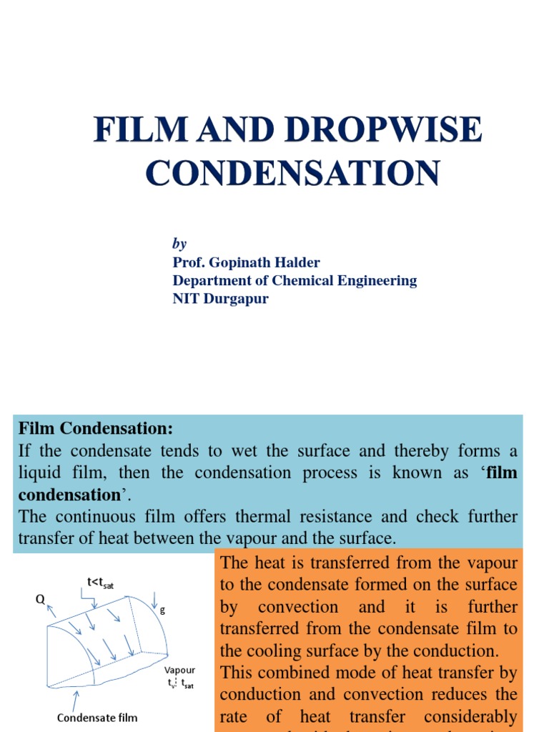 Film and Dropwise Condensation | PDF | Viscosity | Liquids