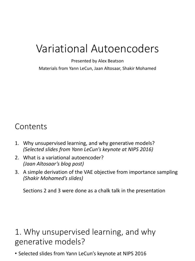 Variational Autoencoder | PDF | Principal Component Analysis | Artificial Intelligence