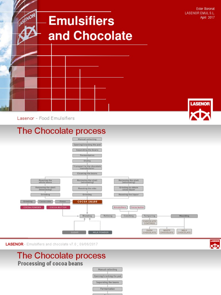 Emulsifiers in Chocolate V7 | PDF | Chocolate | Foods