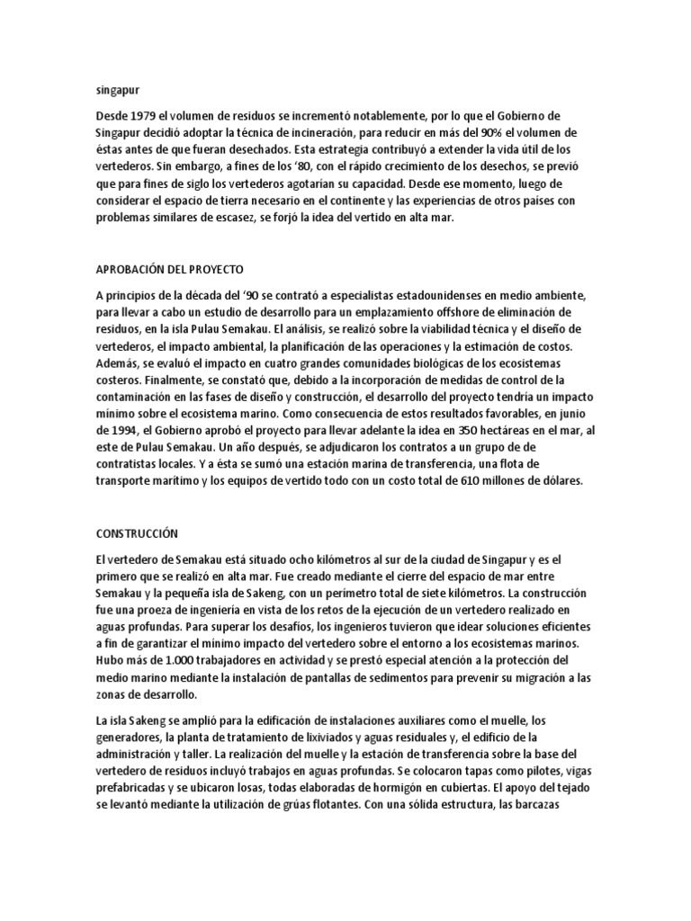 Sing Apur | PDF | Vertedero | Residuos