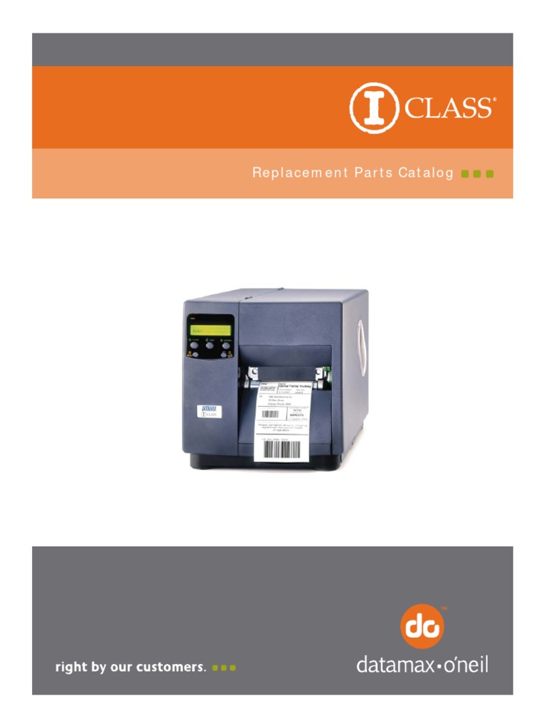PRINTER Datamax Parts Catalog - I-Class MK I (92-2506-01 Rev G) | PDF ...