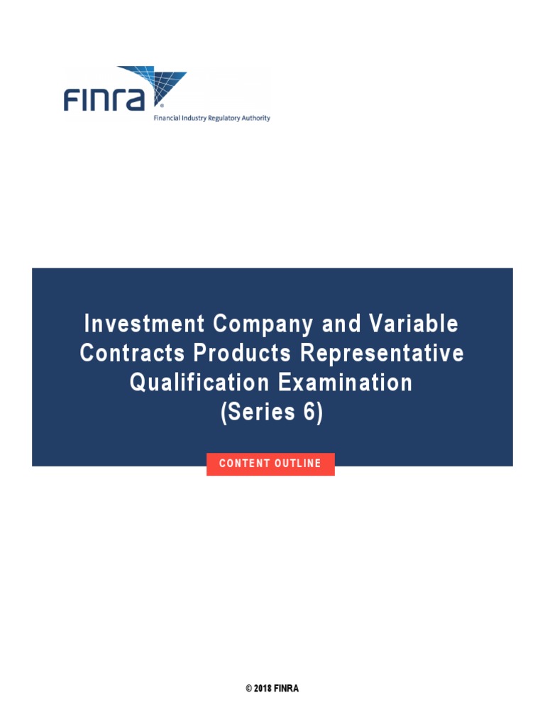 Series 6 Content Outline | PDF | Annuity (American) | Securities (Finance)