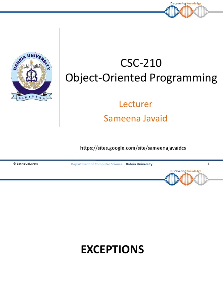 14 Exception Handling | Download Free PDF | Class (Computer Programming) | Software Development