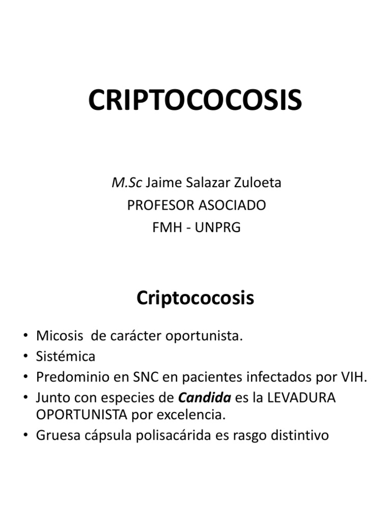 Criptococosis PDF | PDF | Sistema inmune | Inmunología