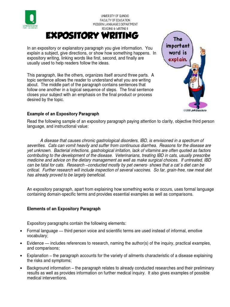 Expository Paragraph | PDF | Paragraph | Inquiry