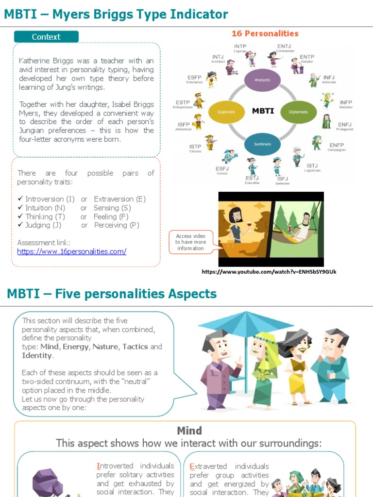 MBTI Introduction | PDF | Extraversion And Introversion | Psychological ...