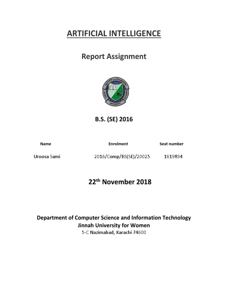Artificial Intelligence Report | PDF | Artificial Intelligence | Intelligence (AI) & Semantics