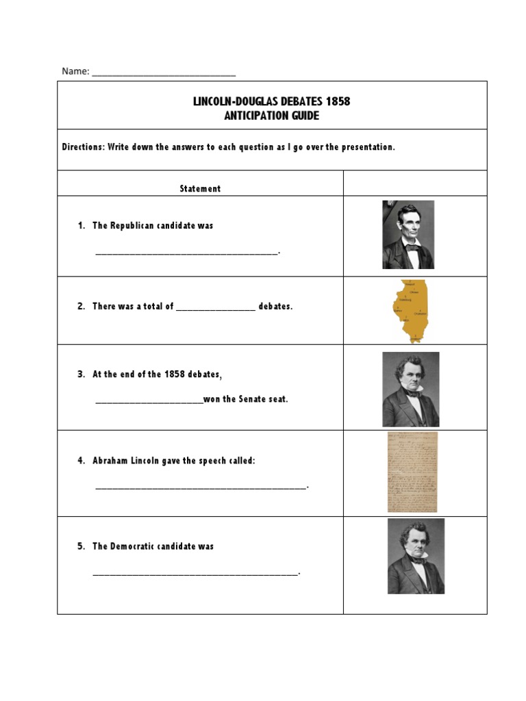 Civil War Anticipation Guide - Lesson | PDF