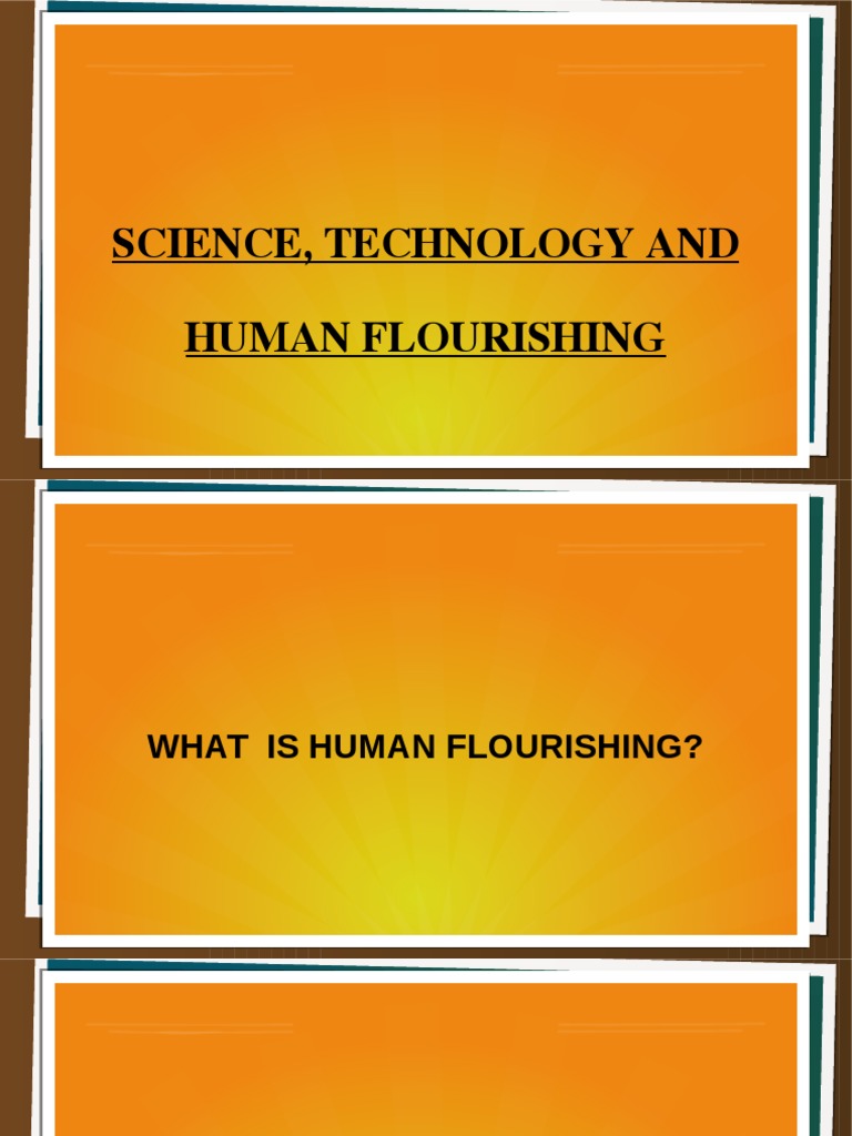 Science, Technology and Human Flourishing | PDF | Science & Mathematics