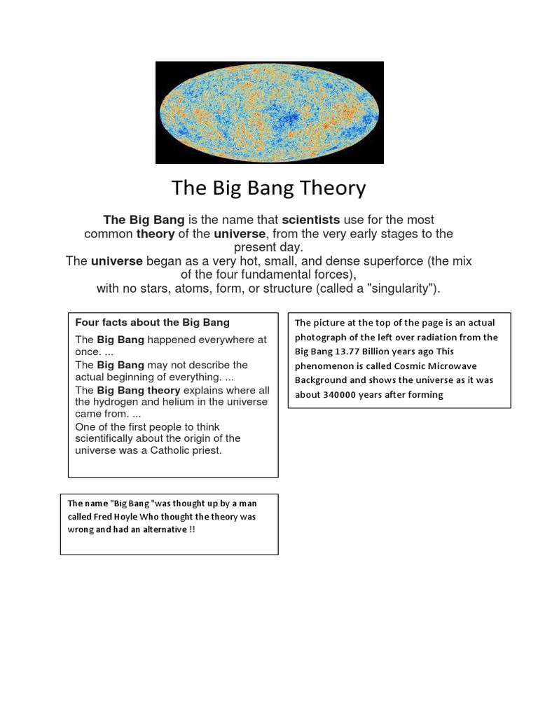 The Big Bang Theory | PDF | Philosophy | Science & Mathematics
