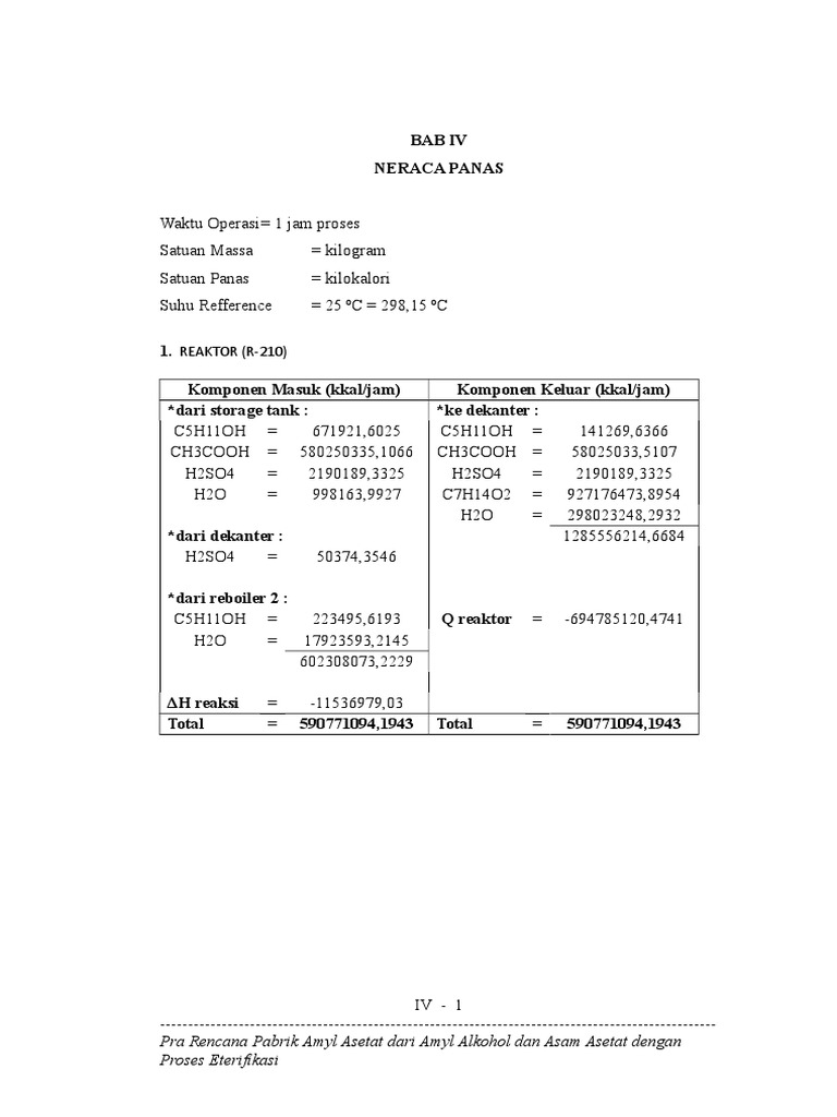 4 BAB IV (Neraca Panas) | PDF | Science & Mathematics