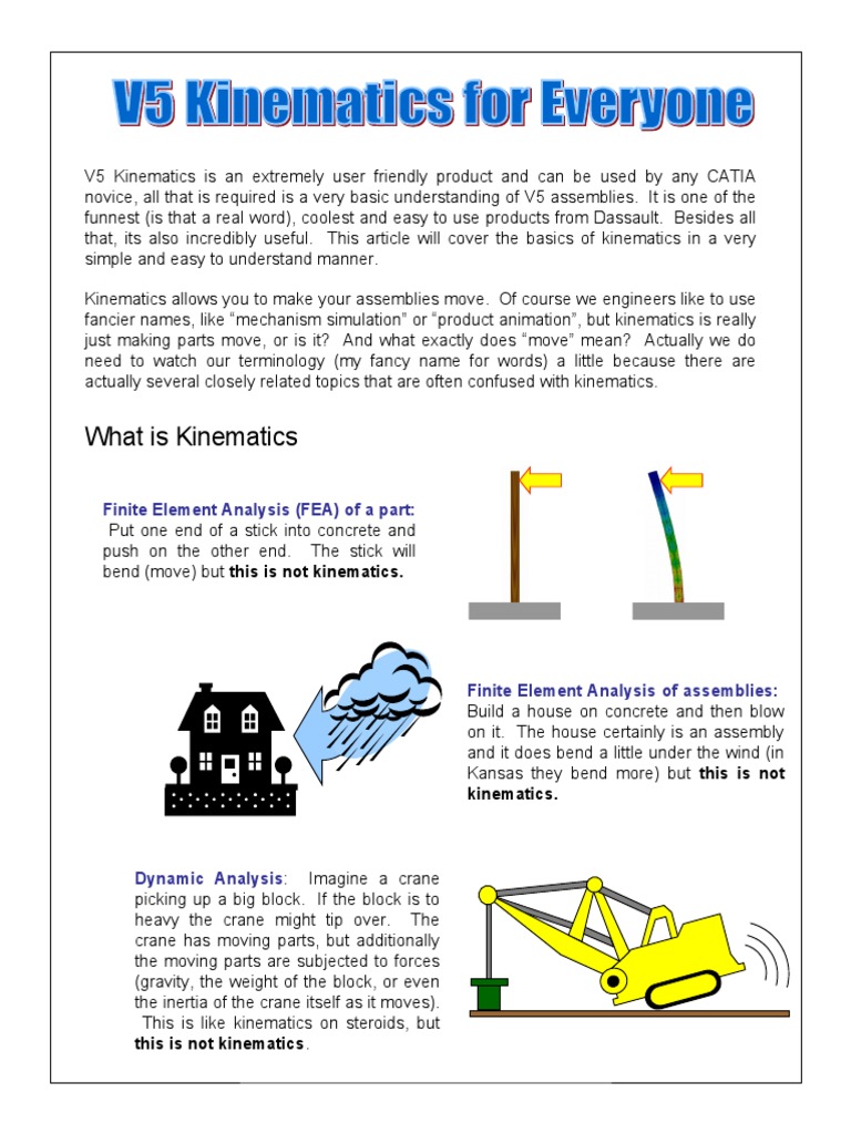 What Is Kinematics: Finite Element Analysis (FEA) of A Part | PDF ...