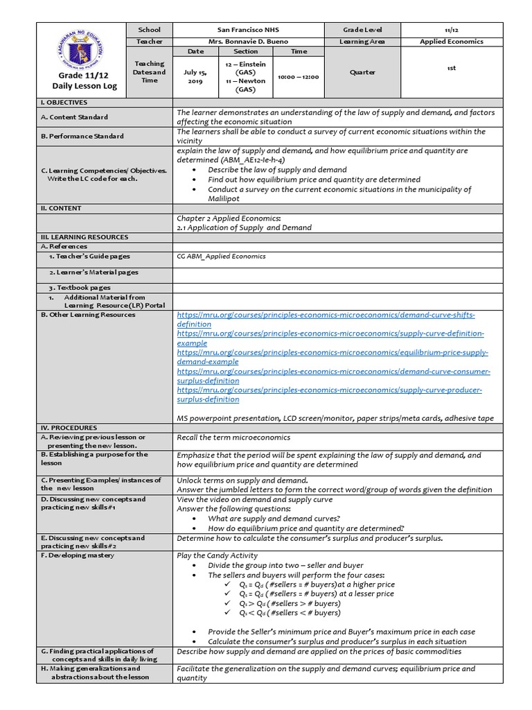 Supply and Demand for Students | PDF | Economic Surplus | Supply And Demand