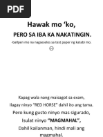 Exam Hugot Lines | PDF