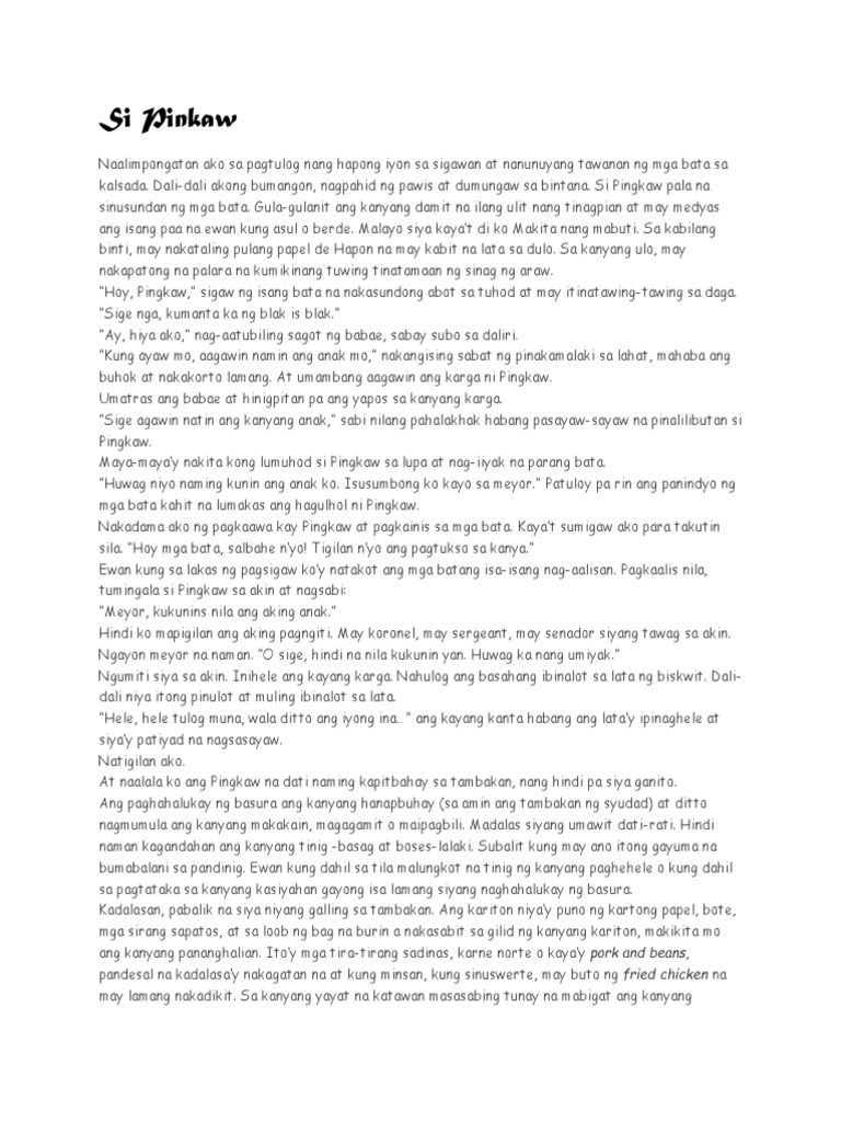 Si Pinkaw | PDF