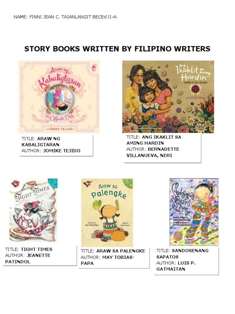 Filipino Storybooks by Local Authors | PDF | Poetry | Classics