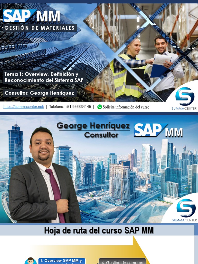 Sap MM Tema 1 | PDF | Sap Se | Planificación de recursos empresariales