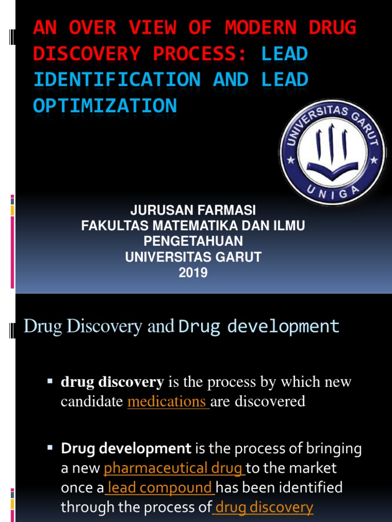 Lead Identification and Optimization Overview | PDF | Drug Discovery ...