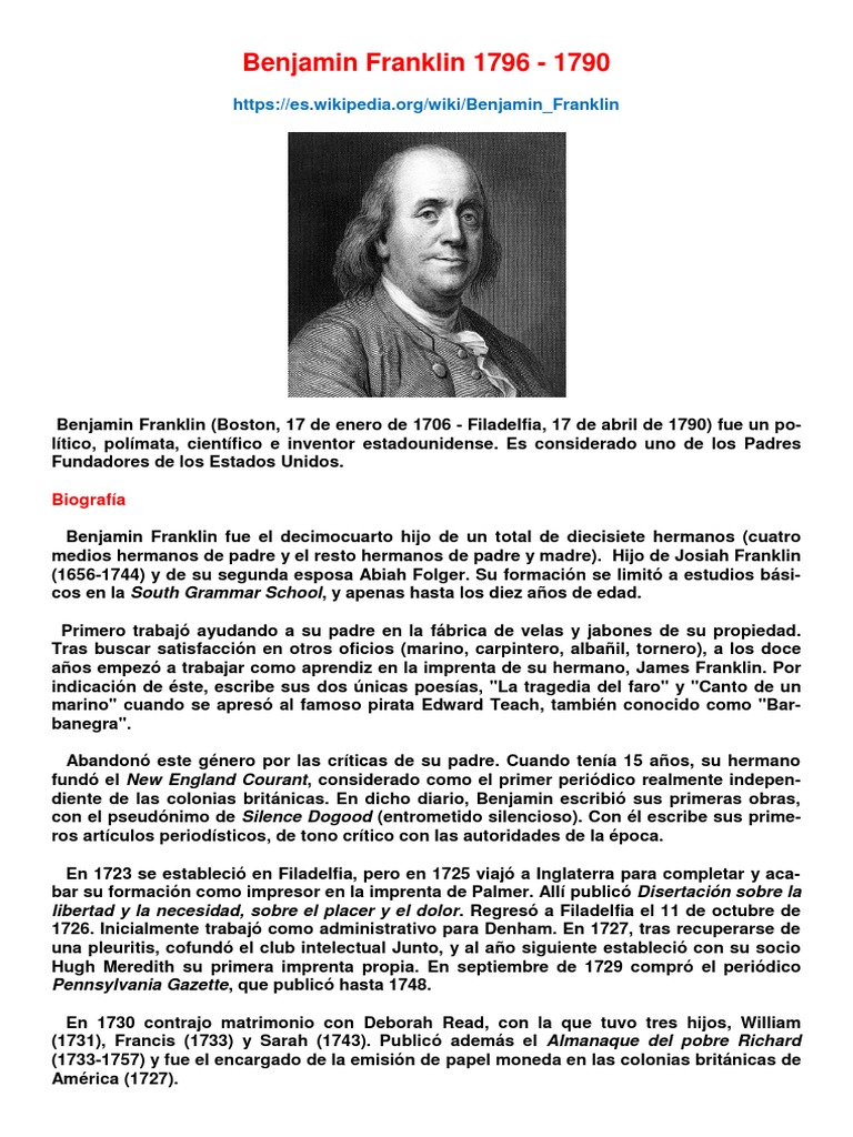 11 Benjamin Franklin | PDF | Benjamin Franklin