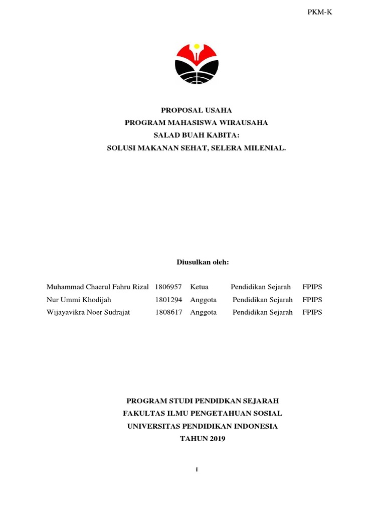 PROPOSAL USAHA Fix Banget Kirim | PDF