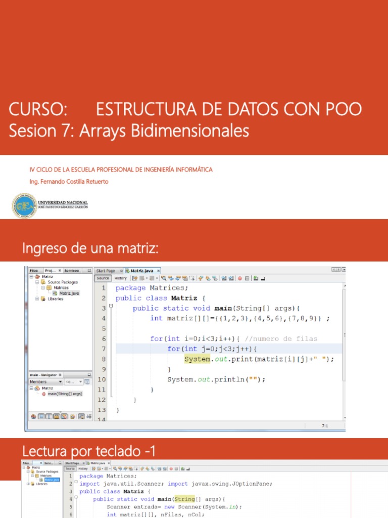 Arreglos Bidimensionales | PDF