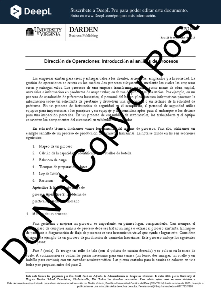 An Introduction To Process Mapping ES | PDF | Inventario | Hora