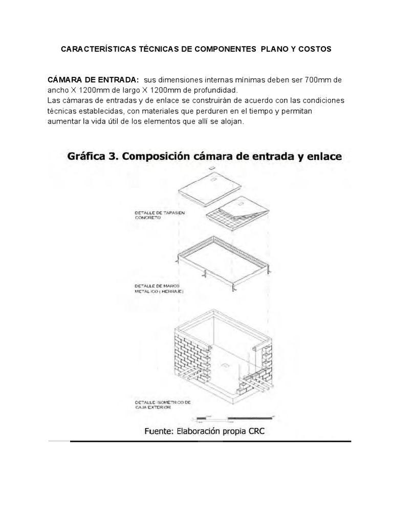 Especificaciones de Cámaras y Canalizaciones | PDF | Televisión | Enchufes y tomas de corriente ...