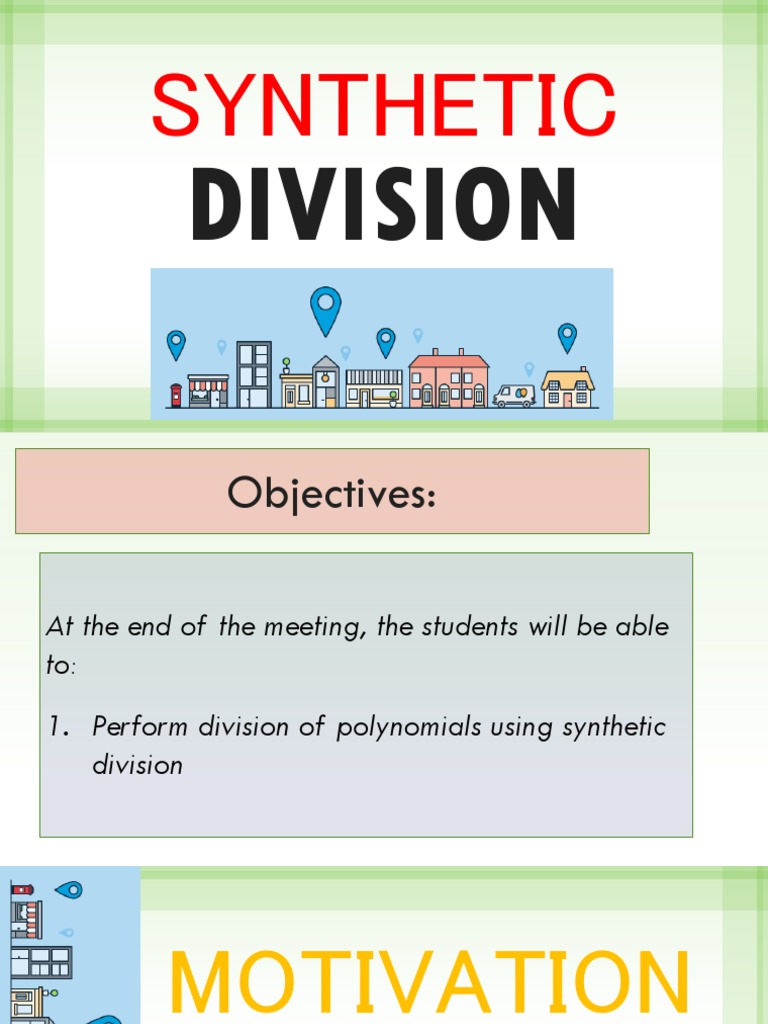 Synthetic Division Techniques Explained | PDF | Division (Mathematics ...