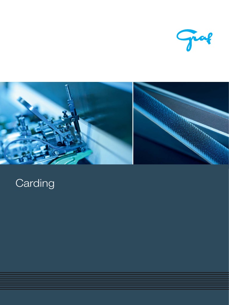 Carding EN | PDF | Fibers | Steel