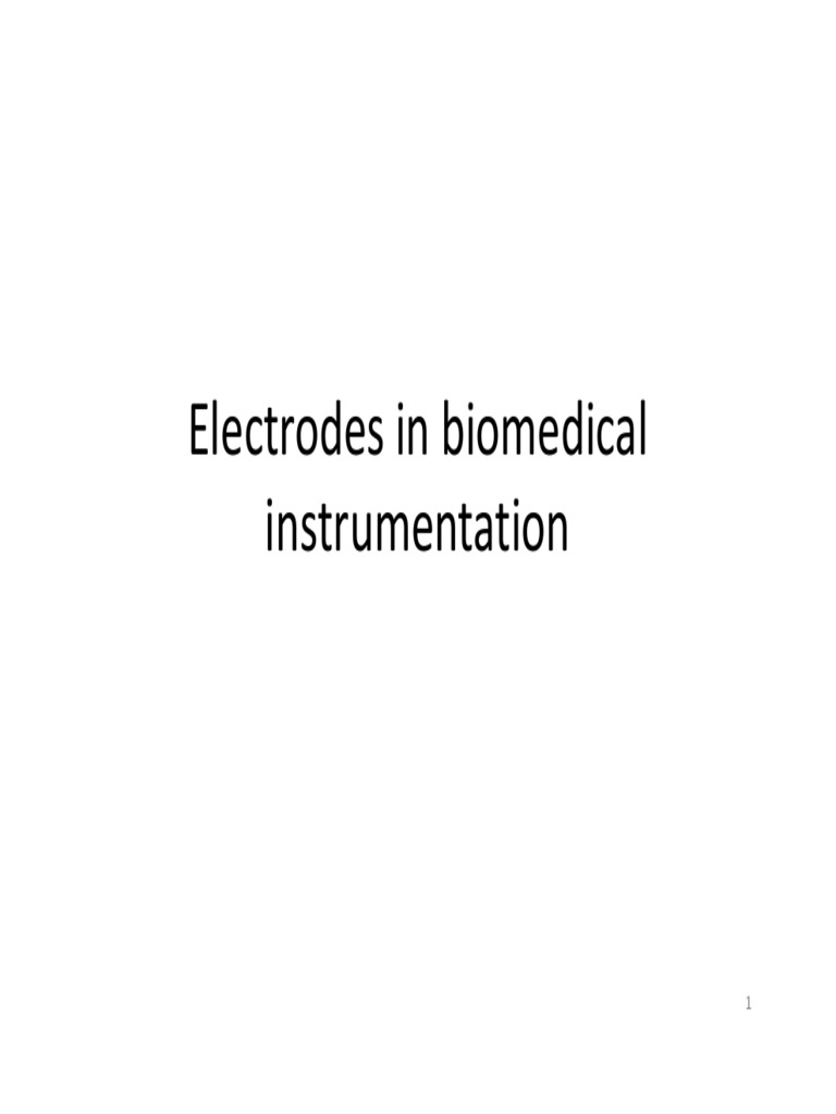 Types of Electrodes in Biomedical Use | PDF | Electroencephalography | Ion