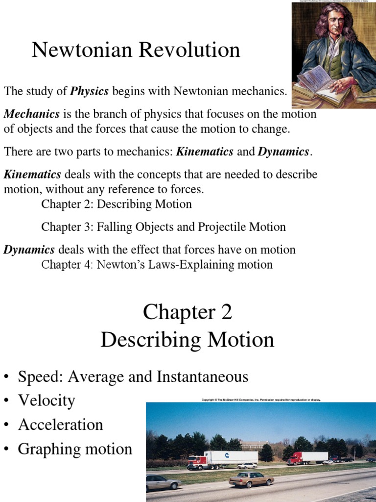 Newtonian Revolution: Mechanics Is The Branch of Physics That Focuses ...