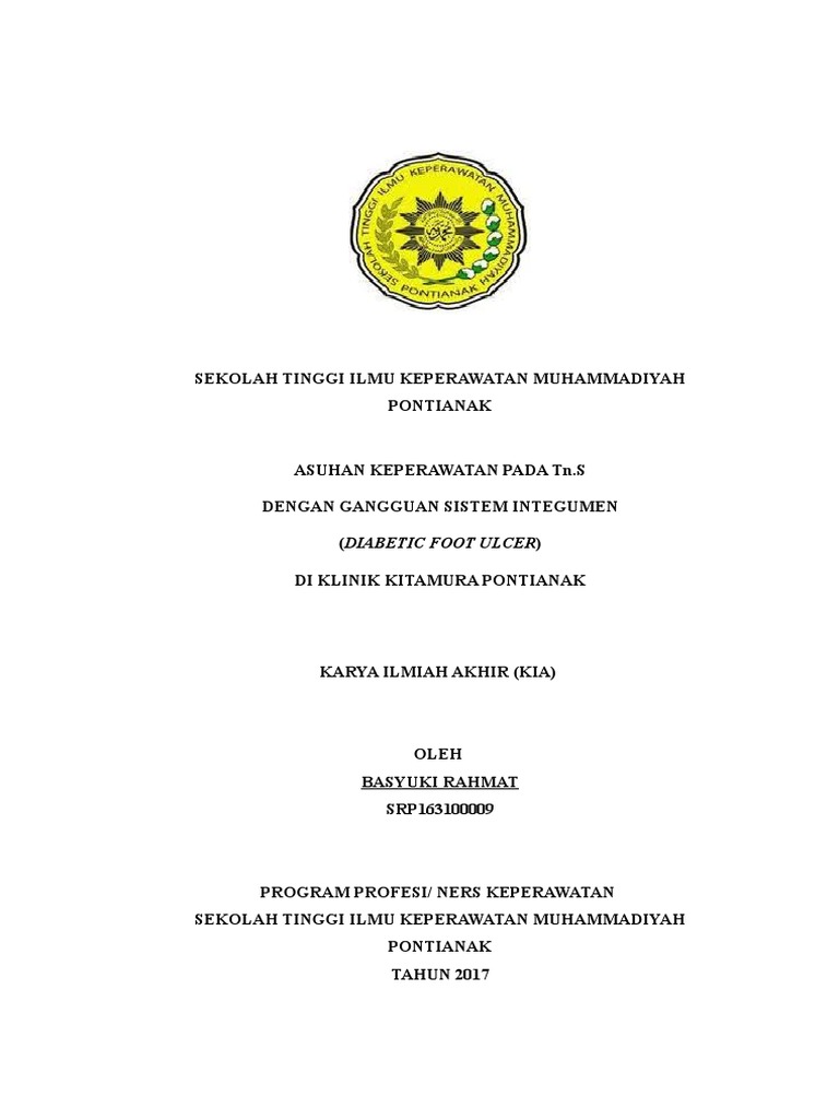 Asuhan Keperawatan Diabetik Foot Ulcer | PDF