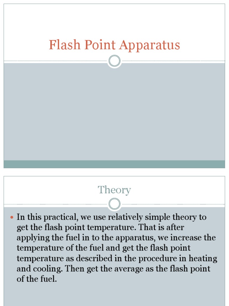 Flash Point Determination Using Pensky Martens | PDF | Thermodynamics ...
