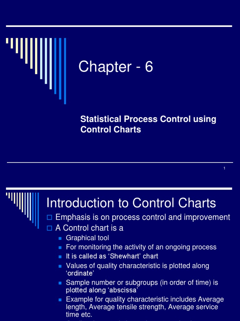 Chapter - 6: Statistical Process Control Using Control Charts | PDF ...