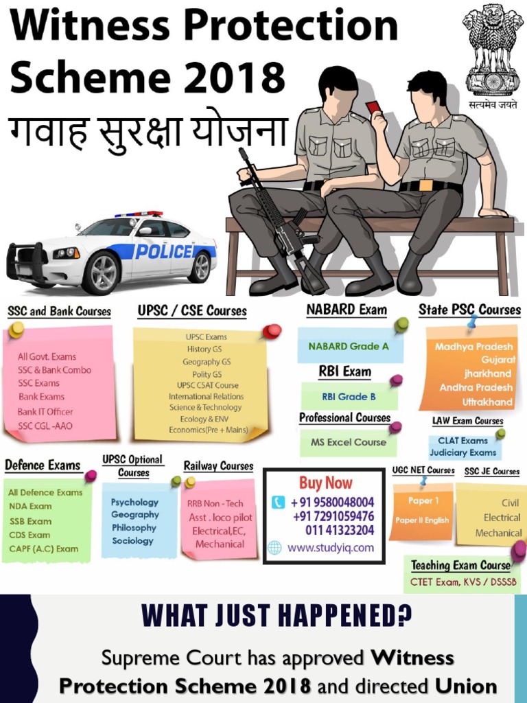 Witness Protection Scheme 2018 | PDF | Supreme Court Of India | Supreme ...