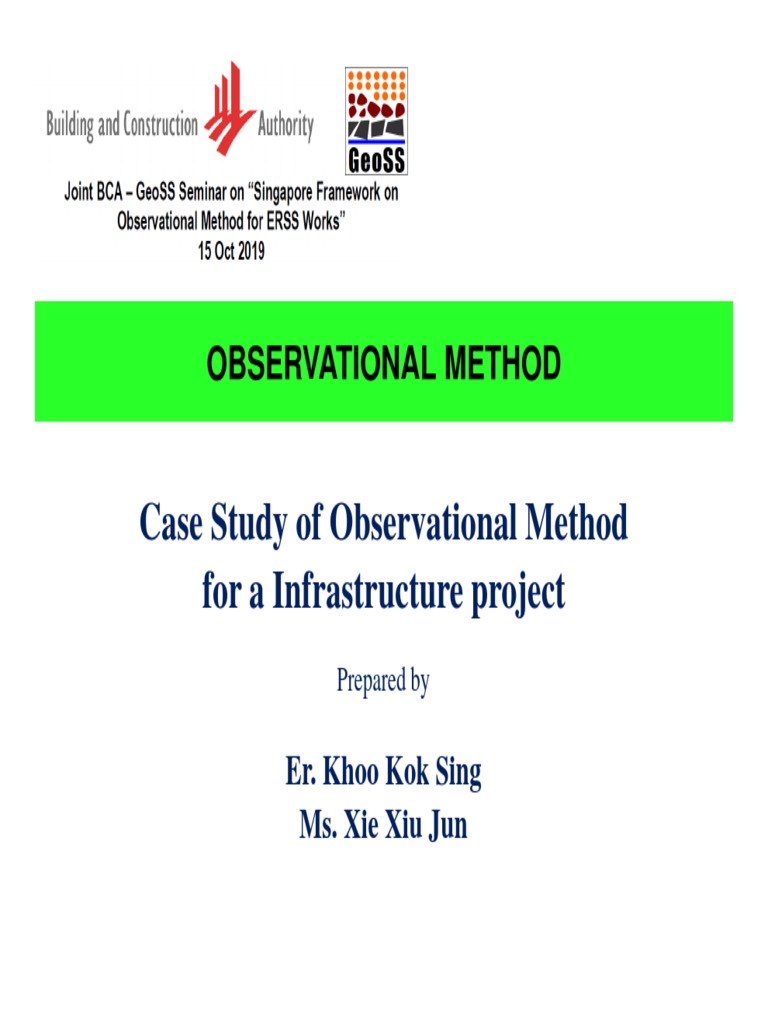 03 - Case Studies of Observation Method For A Infrastructure Project ...