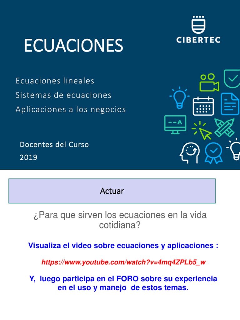 Unidad 02 Tema 03 Ecuaciones Matematica Aplicada A Los Negocios 2240